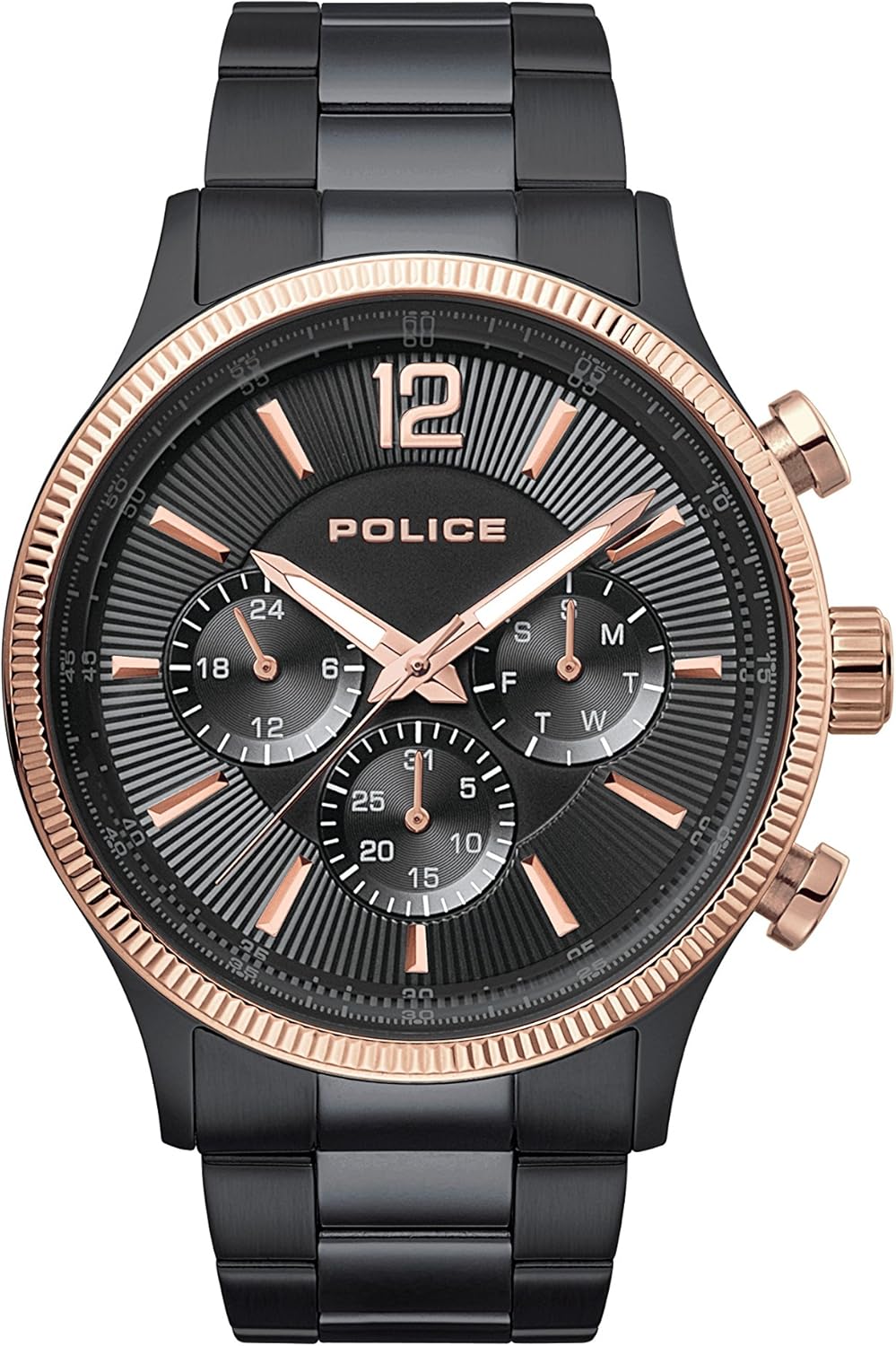 Police Mens Multi dial Quartz Watch with Stainless Steel Strap PL ...