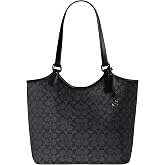 Amazon.com: Coach F36609 Reversible PVC City Signature Tote (Black/Blue ...
