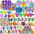 Amazon.com: 120 Pcs Pop Fidget Party Favors for Kids, Easter Egg Fillers, Pinata Stuffers ...