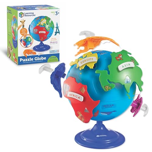 Learning Resources Puzzle Globe - Earth Montessori Toys, Preschool ...