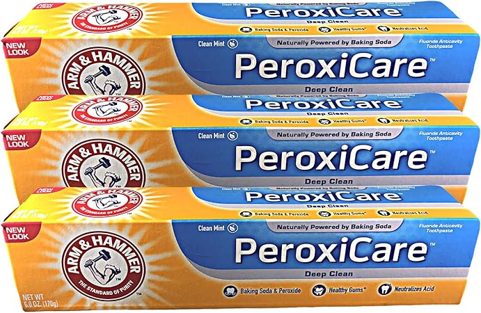Arm & Hammer PeroxiCare Healthy Gums Toothpaste, Baking Soda & Peroxide ...