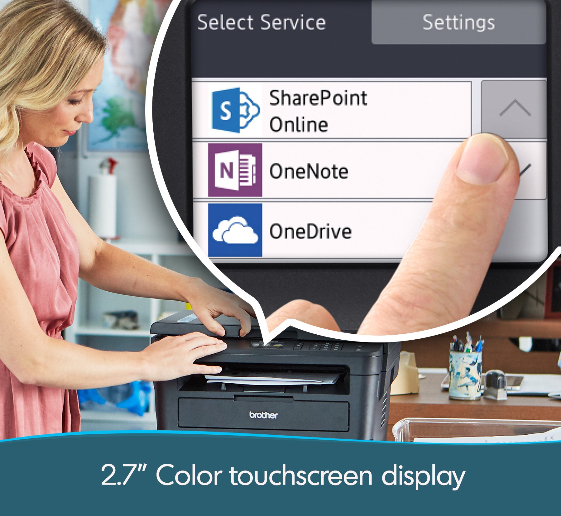 Mua Brother Compact Monochrome Laser Wireless All-in-One Printer HL ...