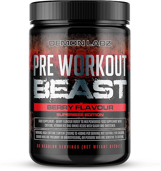 Pre Workout Beast (Berry Flavour) - Hardcore pre-Workout Supplement ...