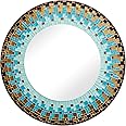 Amazon.com: Zorigs Mosaic Mirror, Wall Art Décor – Handcrafted ...