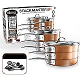 Amazon.com: Gotham Steel Stackable Pots and Pans Stackmaster 10 Piece ...