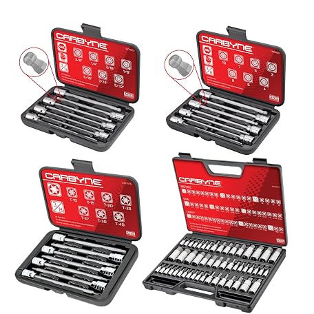 Mua 50 Piece Master Torx, SAE & Metric Hex Bit Socket Set, AND 7 Piece ...