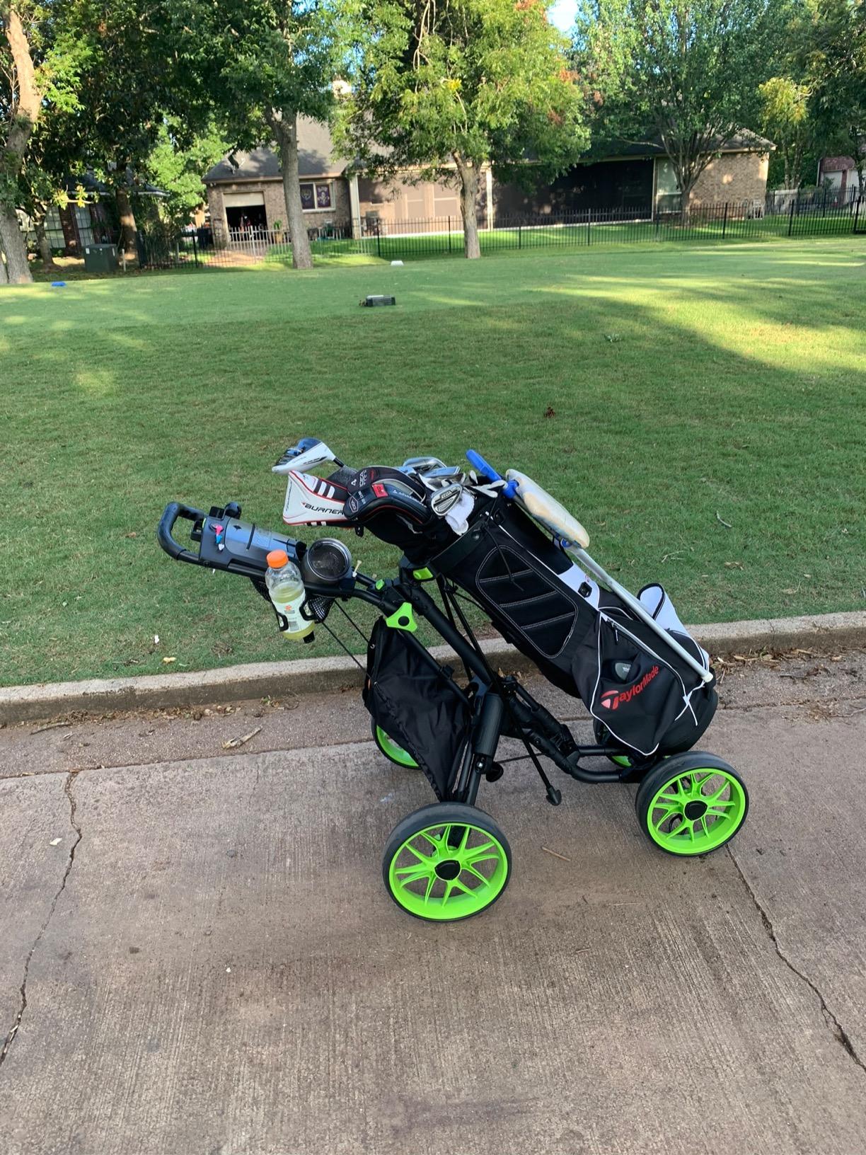 $33/mo - Finance CaddyTek 4 Wheel Golf Push Cart - Caddycruiser One ...