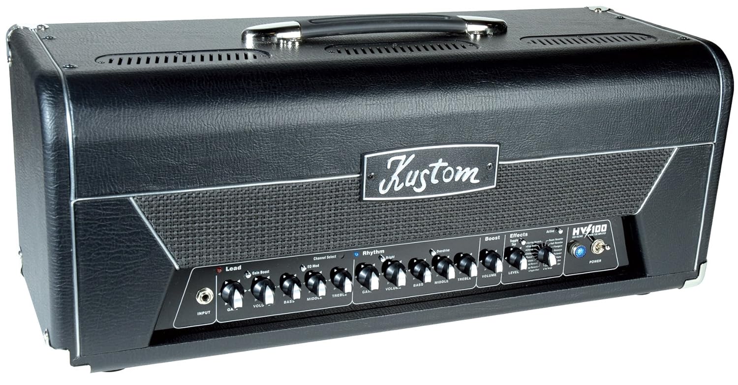 Amazon.com: Kustom High Voltage Series Hybrid Tube 100 Watt Guitar Amp ...