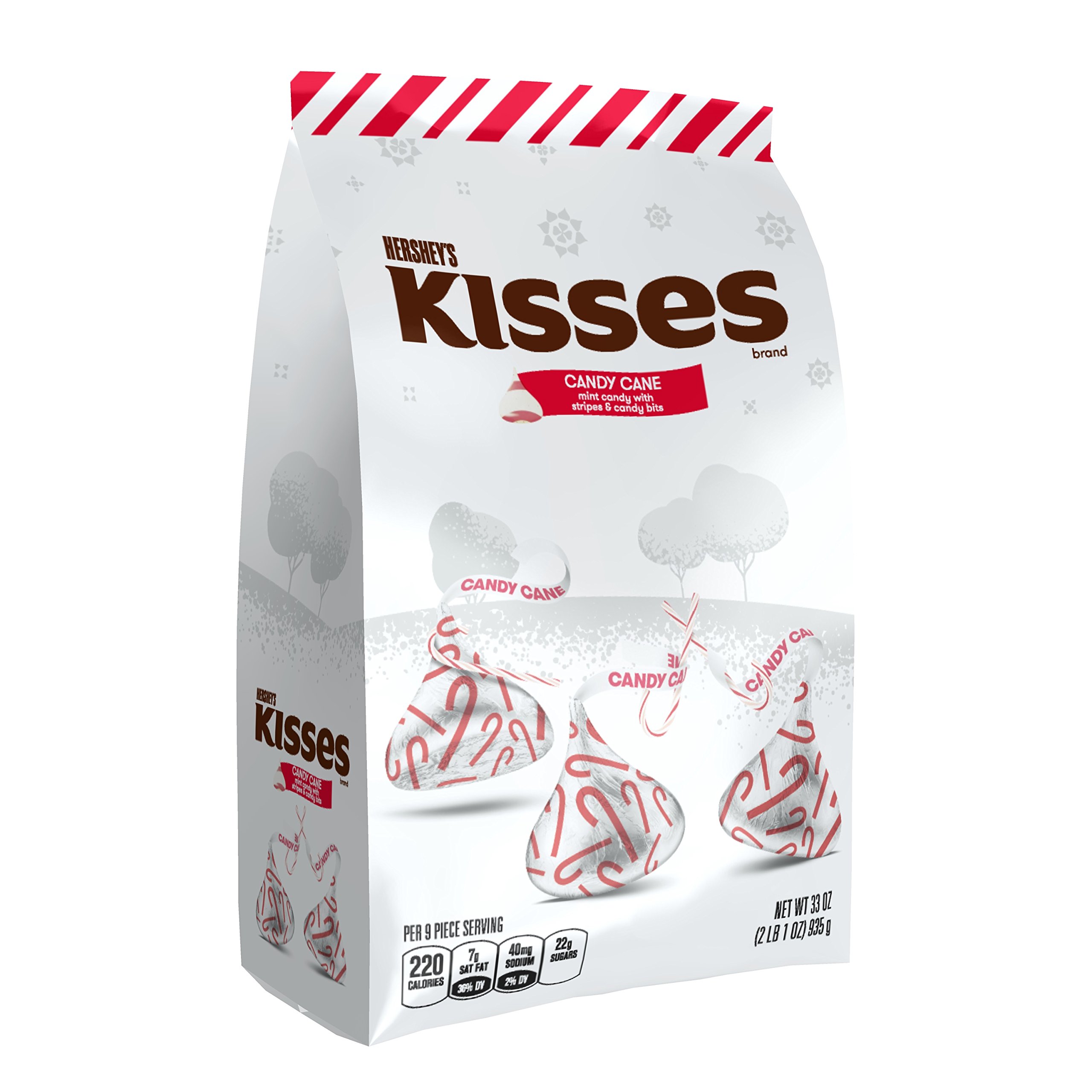 Amazon.com : Holiday Hershey's Kisses Dark Chocolate with Mint Truffle ...
