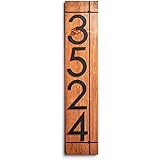 Amazon.com: Vertical Address Plaque for your House, Modern Vertical ...