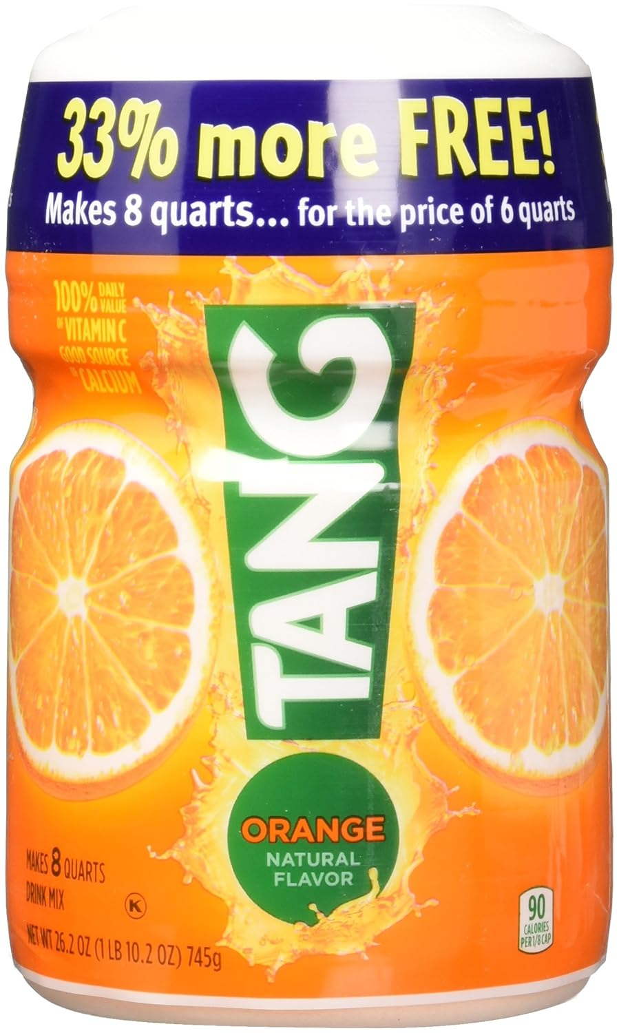 Tang Orange Powdered Drink Mix (26.2 oz, Pack of 12): Amazon.com ...