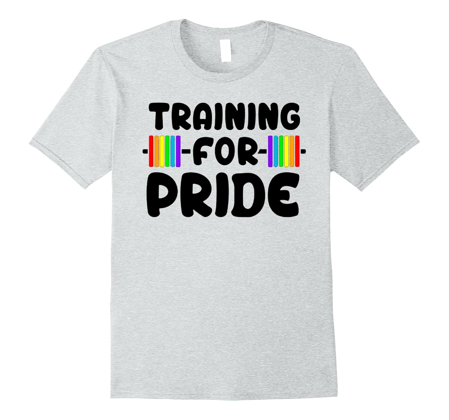 training for pride gym workout rainbow gay pride flag tshirt-CD – Canditee