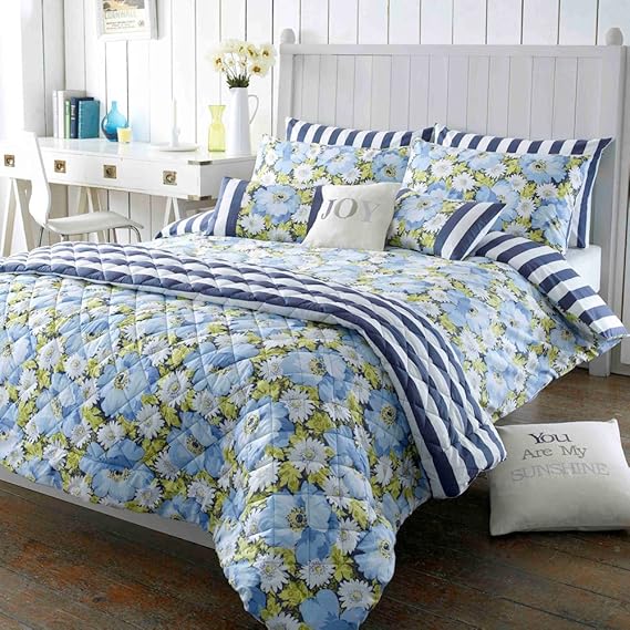 Kirstie Allsopp - Matilda Cobalt Bedding - King Size Duvet Cover ...