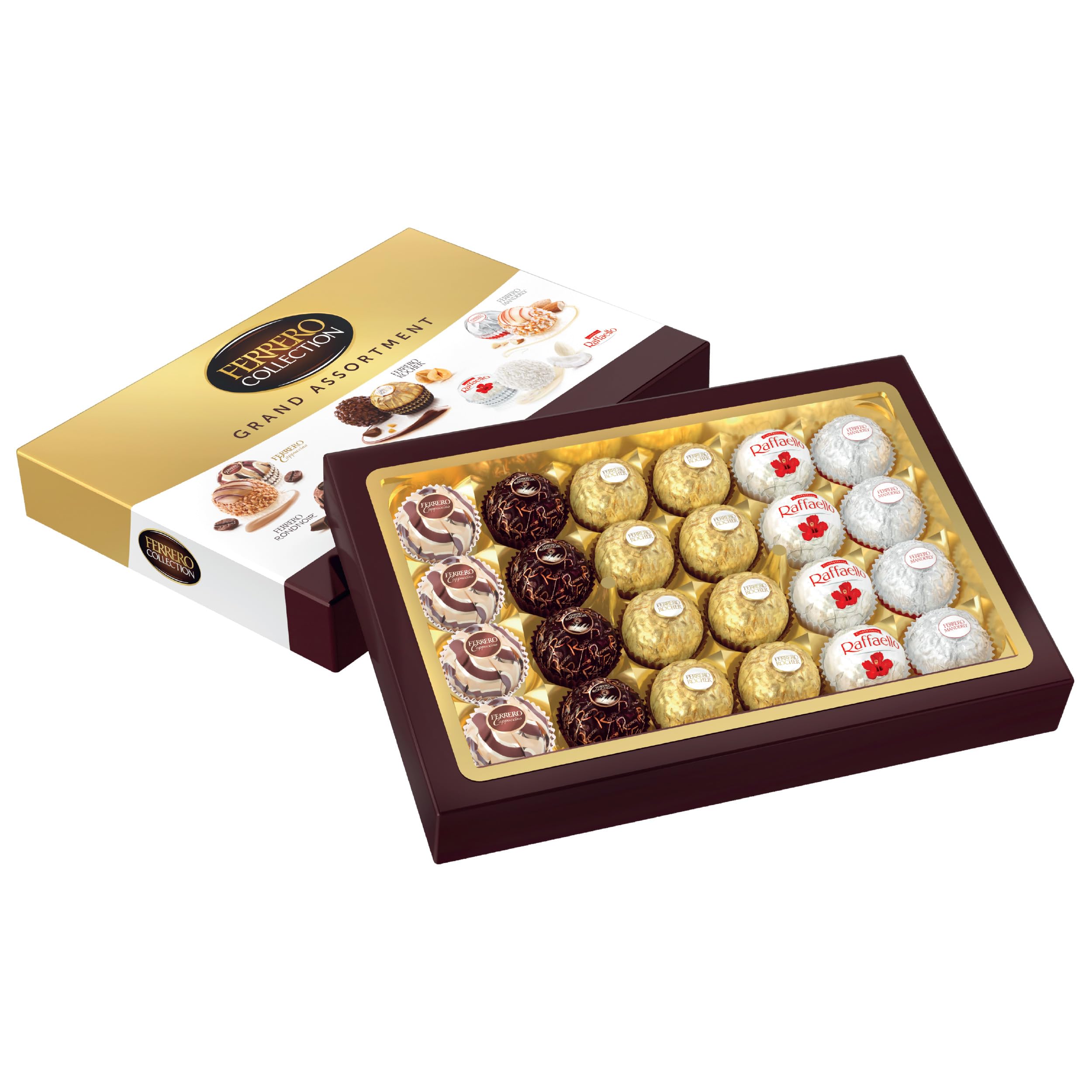 Ferrero Rocher Grand Assortment, Premium Gourmet Assorted Hazelnut Milk ...