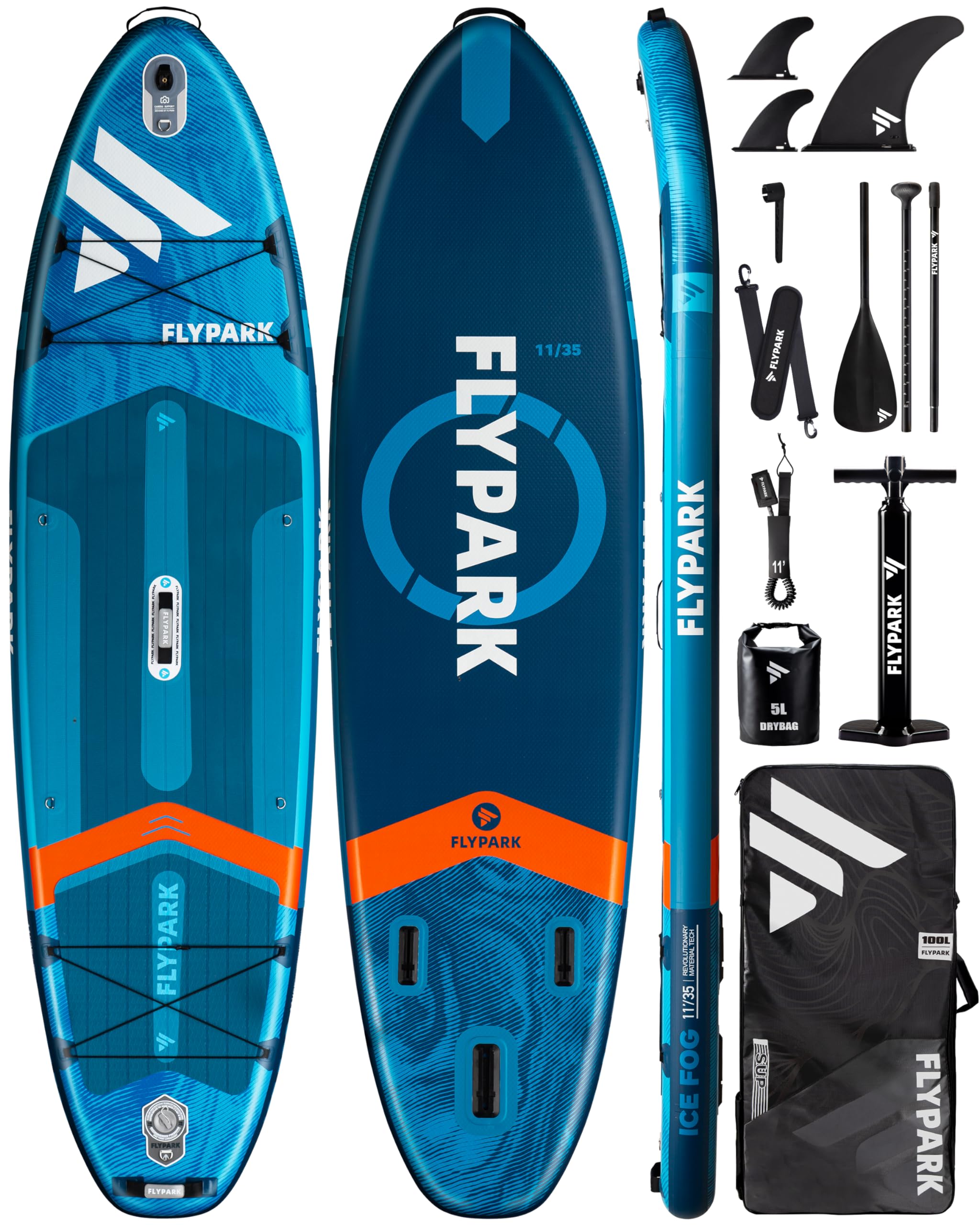 Flypark 10'8/11'x35'' Fishing&Family Stable Inflatable Paddle Boards ...