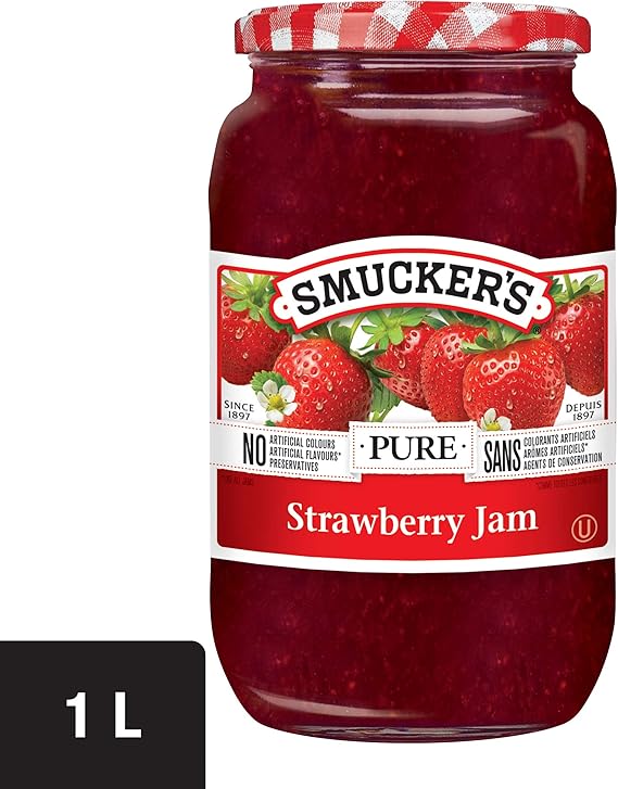 Smucker's Pure Strawberry Jam 1L: Amazon.ca: Grocery