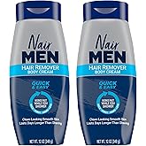 Amazon.com : Nair Men Body Cream Hair Remover, Body Hair Removal Cream ...