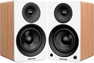 Amazon.com: Fluance Ai61 Powered 2-Way 2.0 Stereo Bookshelf Speakers ...