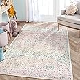 Amazon.com: Lahome Pink Boho Area Rug, 5x7 Light Pink Rugs for Bedroom ...