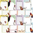 Amazon.com : PerKoop 16 Pieces Funny Chickens Sticky to Do Notepad ...