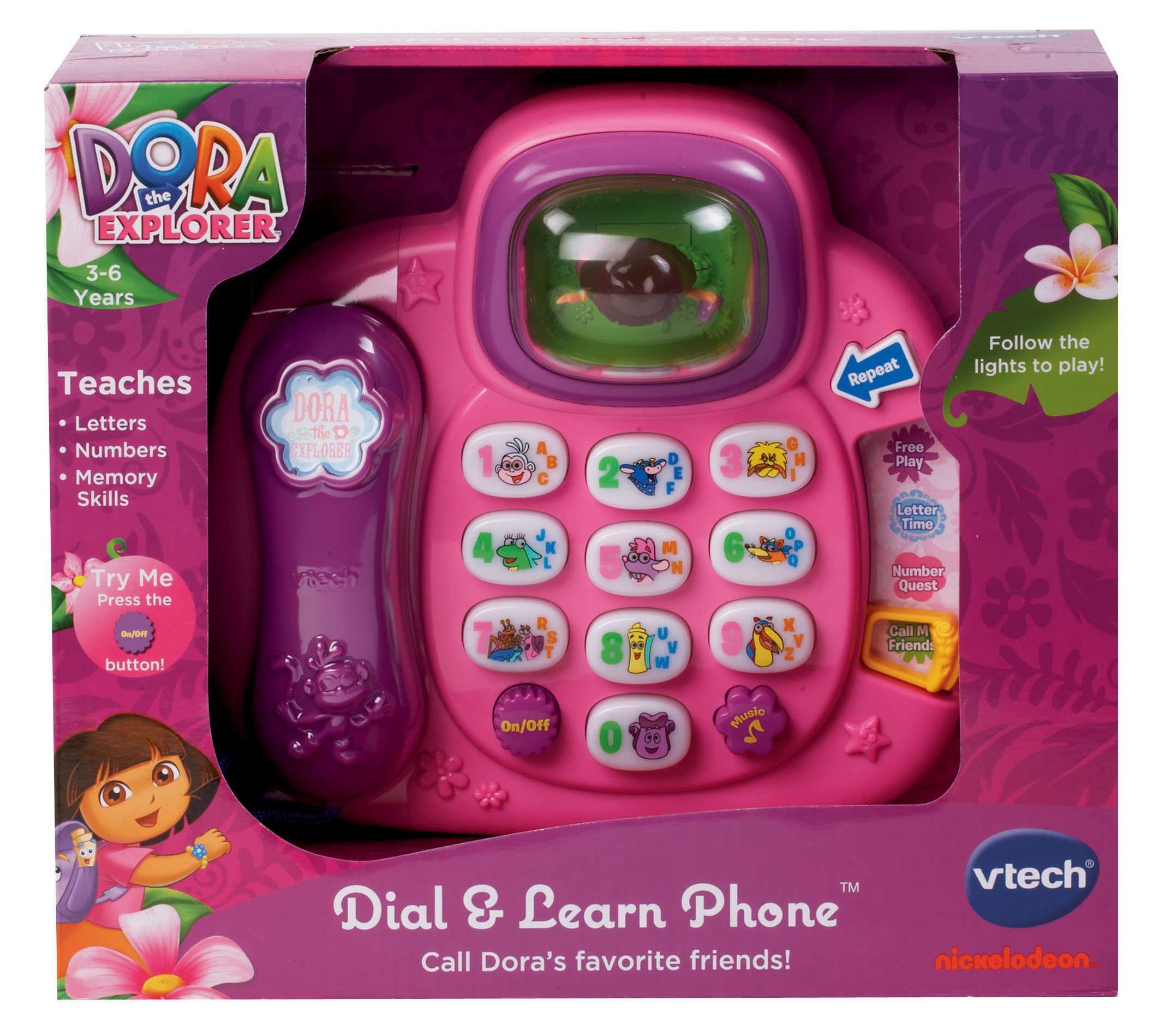 VTech (Dora The Explorer Logo) Dial & Learn Phone™ on Galleon Philippines