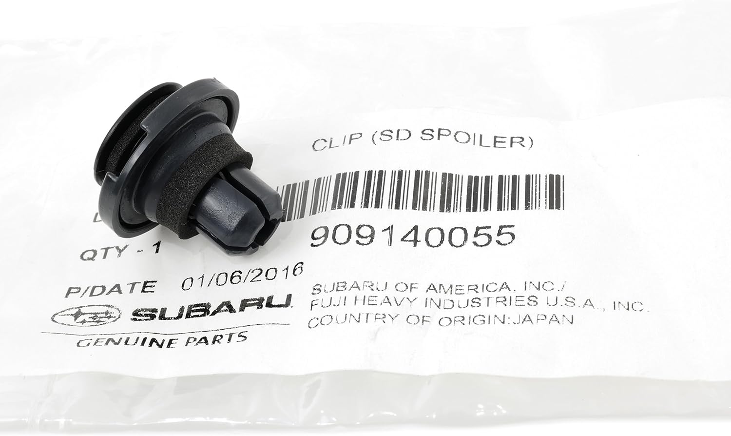 Amazon | SUBARU 909140055 クリップ (Sdスポイラー) | 外装・エアロパーツ | 車＆バイク