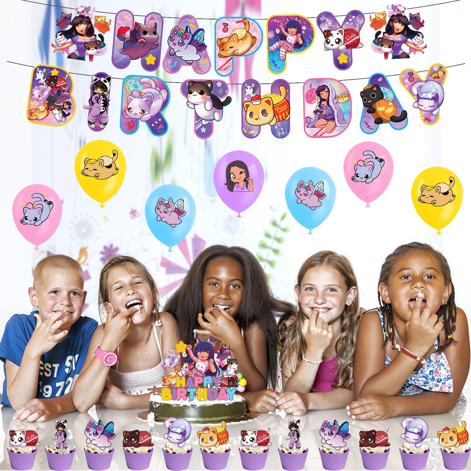 Mua Aphmau Cat Decoration Birthday Aphmau Cat Children's Birthday ...