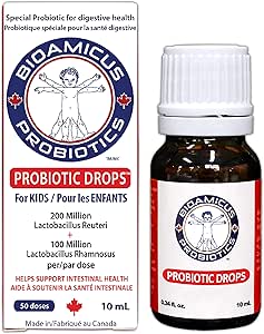 BIOAMICUS LACTOBACILLUS REUTERI & RHAMNOSUS GG PROBIOTIC Drops: Amazon ...
