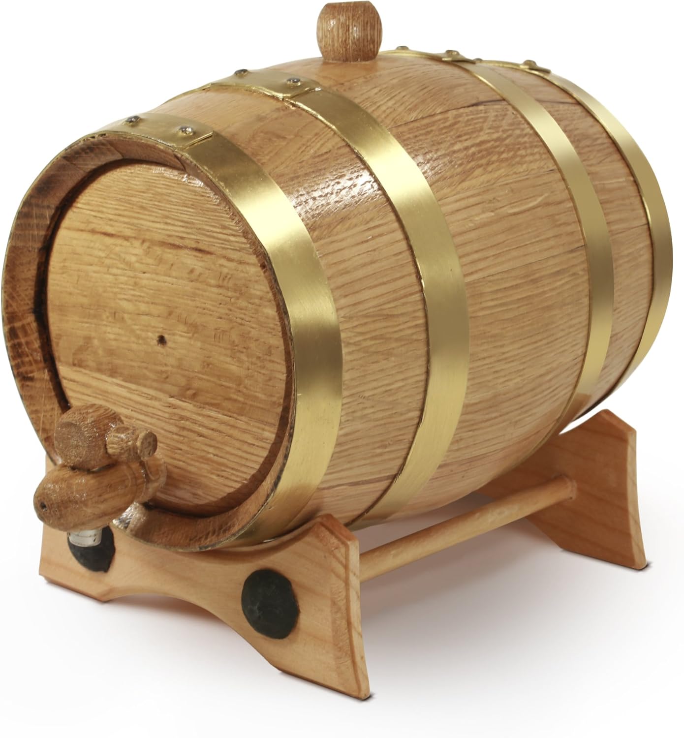 Amazon.com: 2 Liter Whiskey Oak Barrel for Aging – Golden Oak Barrel ...