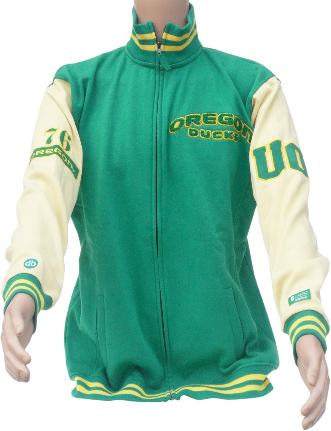 Amazon.com : NCAA Oregon Ducks Men's Varsity Lettermen's Jacket, Green ...