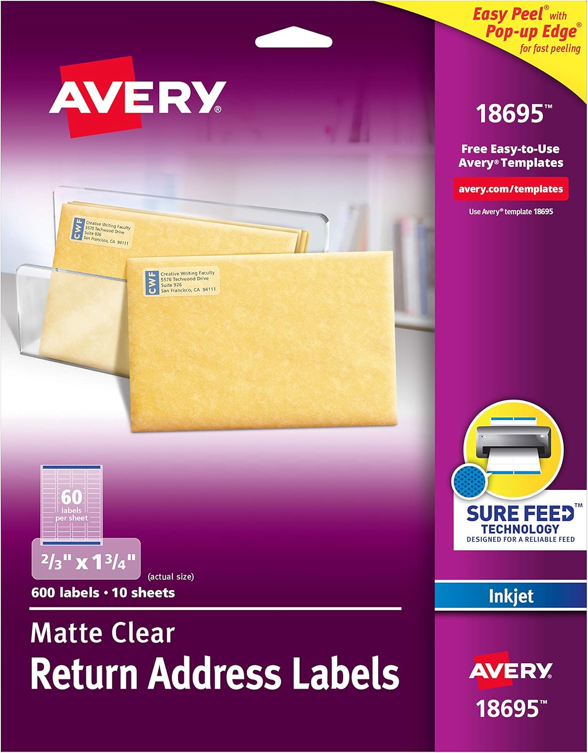  1 2 X 1 3 4 Blank Rectangle Labels Avery 129506 1 2 X 1 3 4 