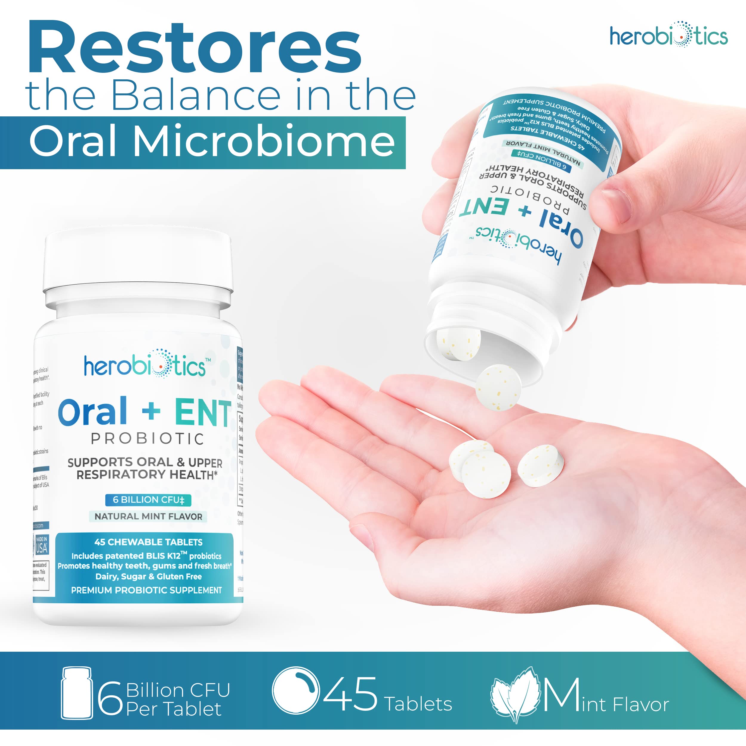 Mua Oral Probiotics for Better Breath, Gingivitis, Strep Throat, Tonsil ...