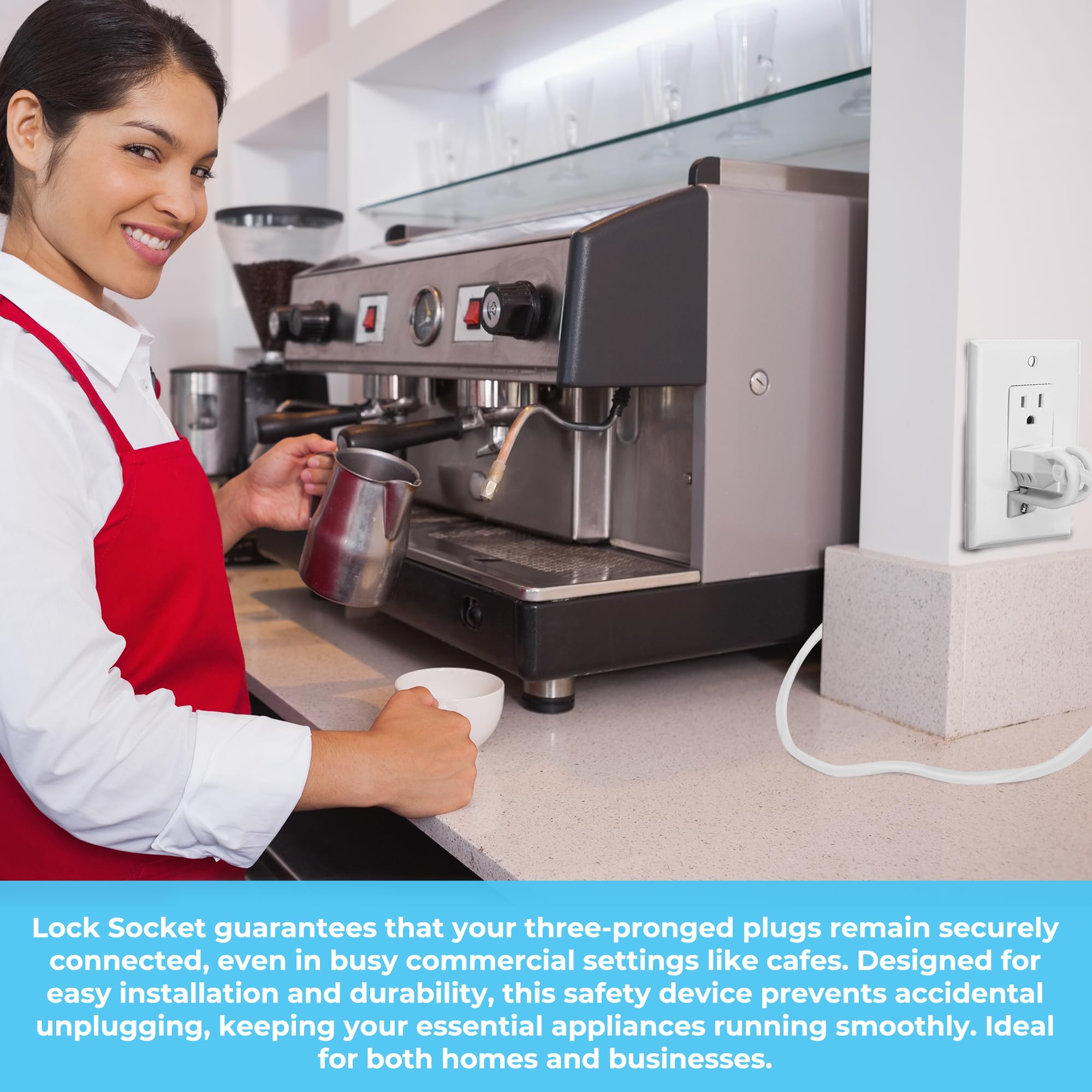 Lock Socket Outlet Lock Securely Protects Outlets & Plugs With Security ...