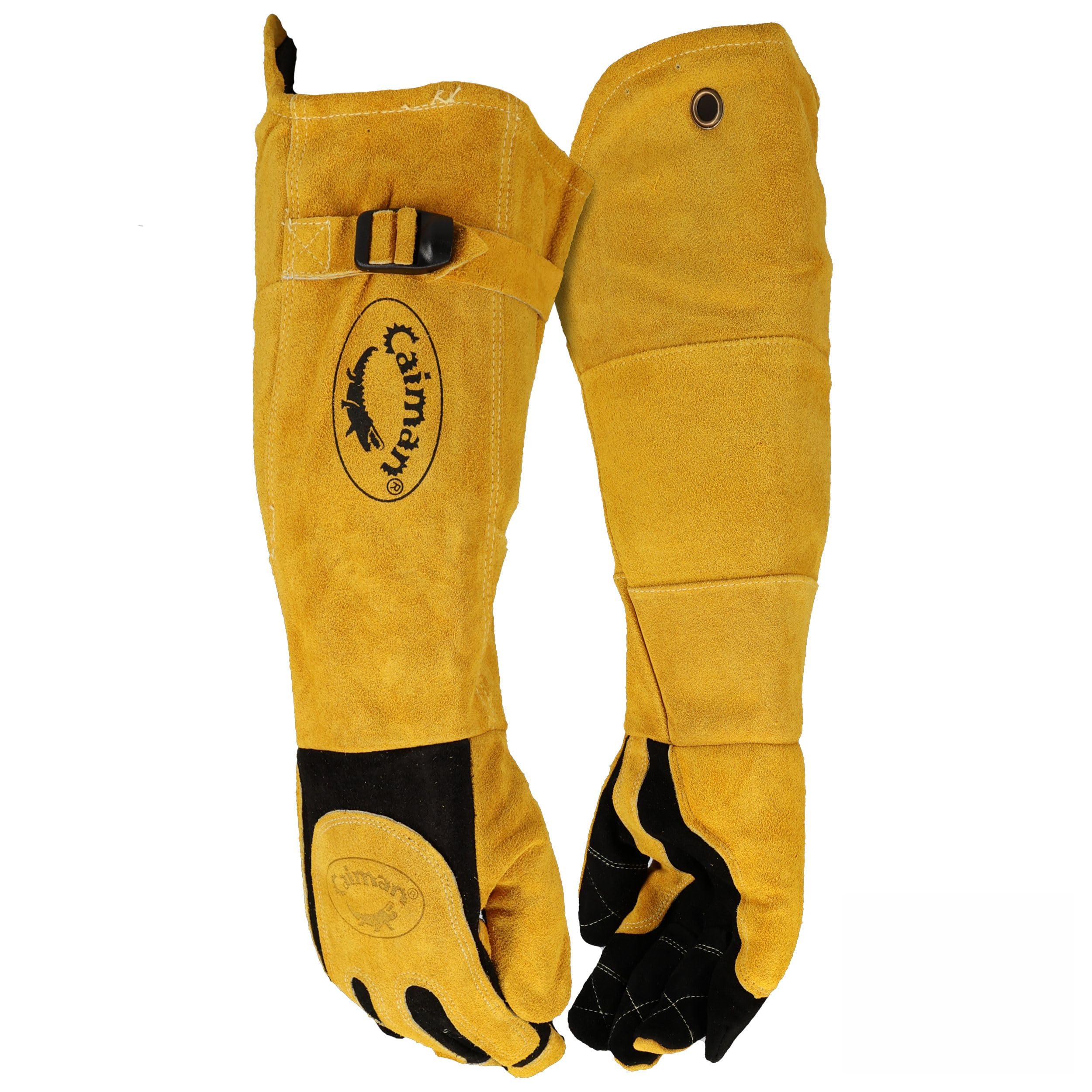 Caiman Premium Split Deerskin MIG/Stick Welding Gloves with Fleece/Foam ...