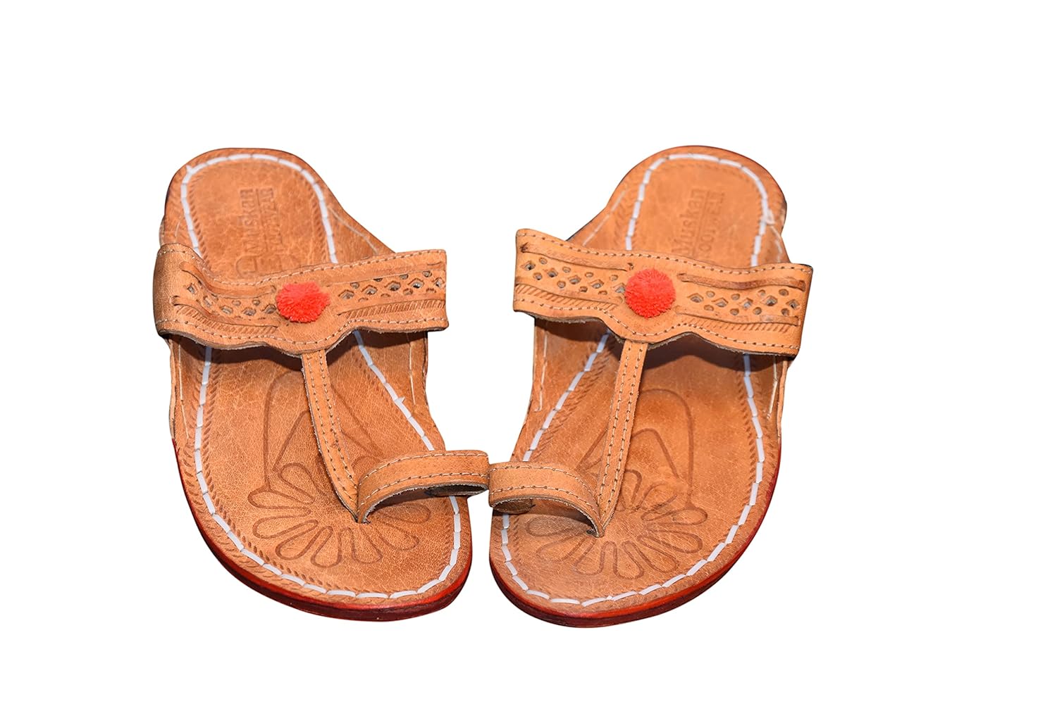 Leather KOLAPURI CHAPPLE for Beautifull Ladies: Buy Online at Low ...