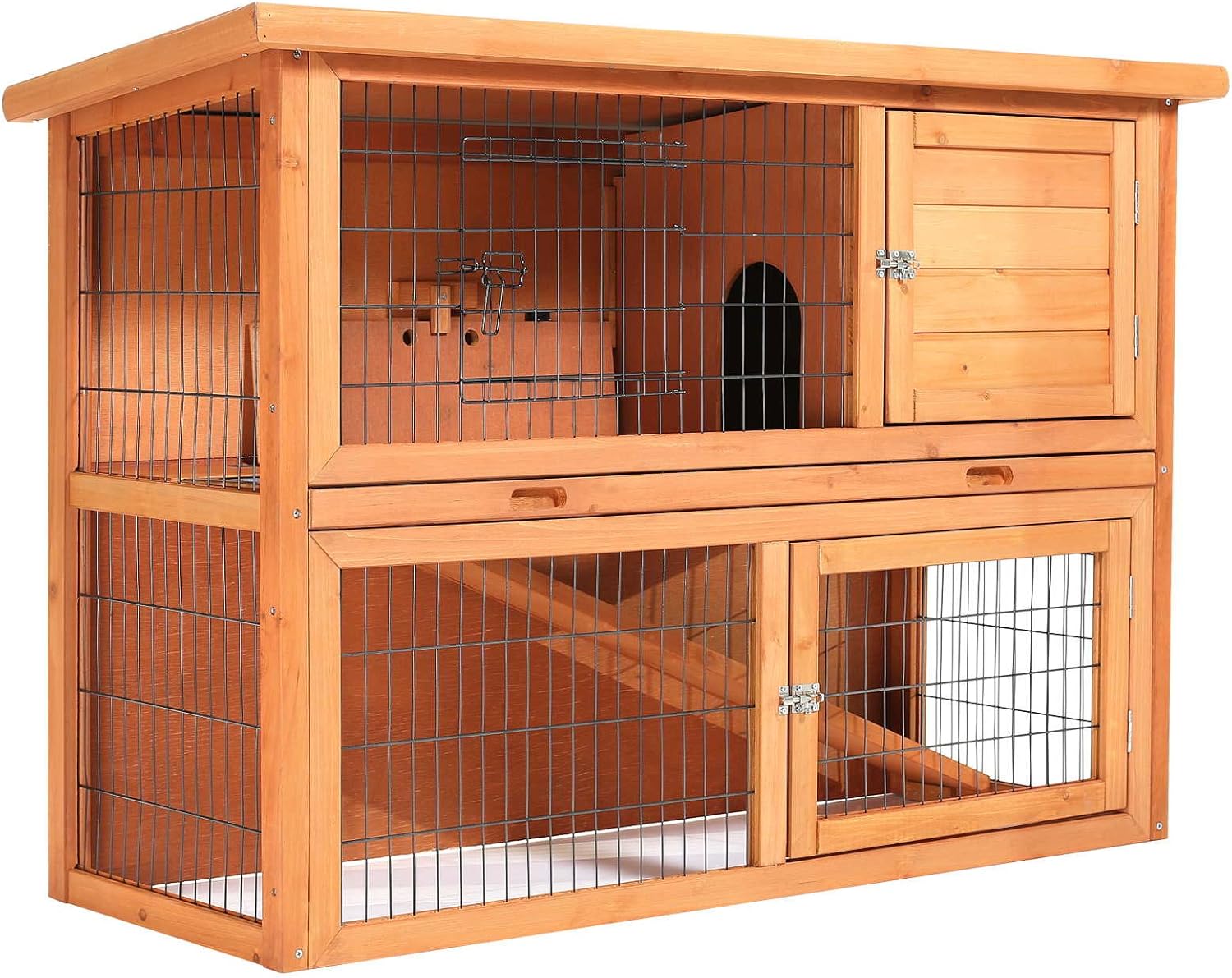 Houses & Habitats 4ft Chartwell 2 Tier Rabbit Hutch for keeping pets ...