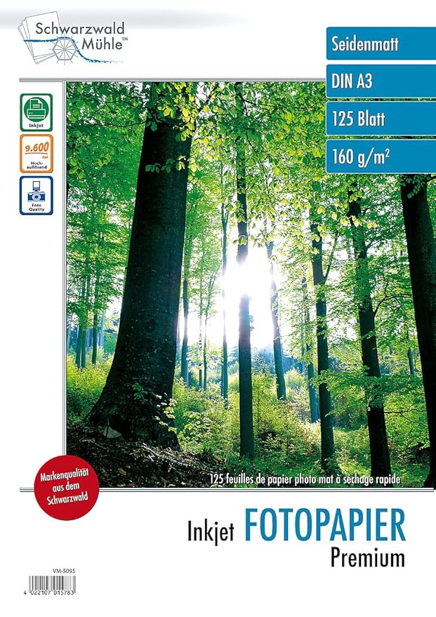 Papier photo mat A3 - 160 G: Amazon.fr: Fournitures de bureau