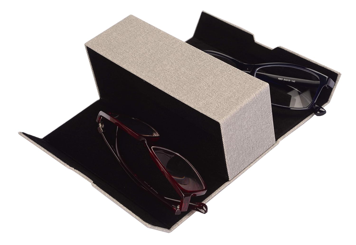 Praktisches Brillenetui Doppeletui"Duo Cosy" für 2 Brillen mit Magnet ...