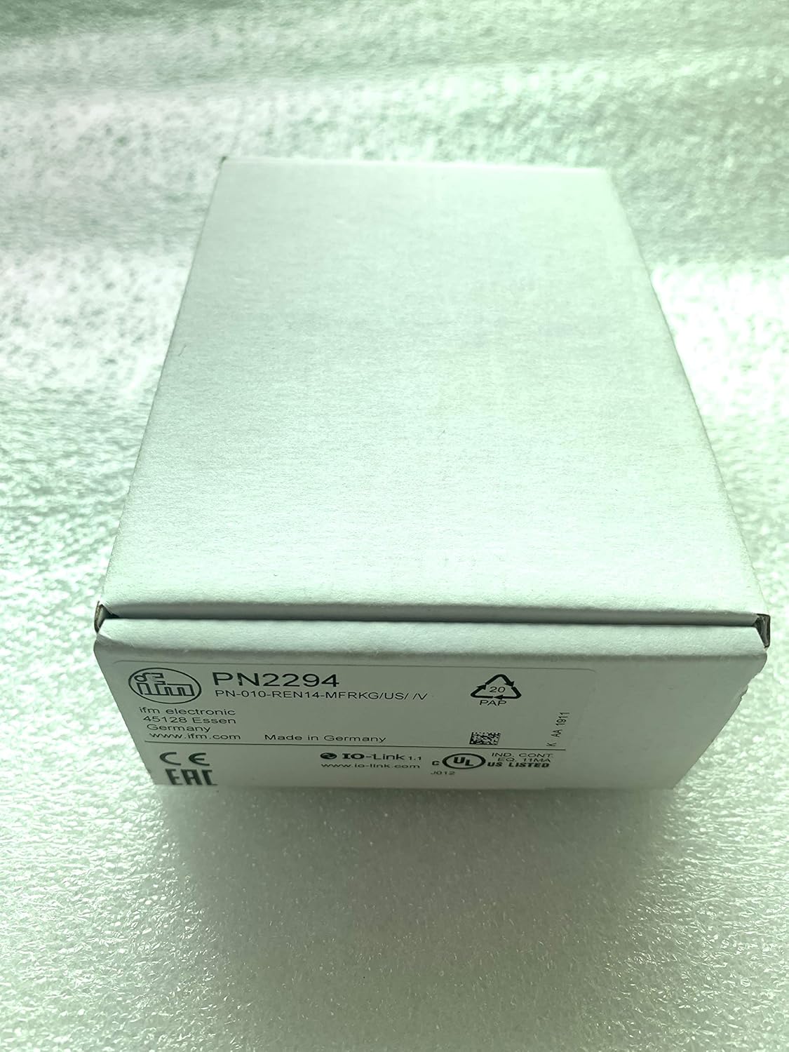 IFM Pressure Sensor with Display PN2294 New in Box tillescenter Sensors ...