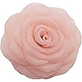 Amazon.com: 8.5-9 CENTIMETER CHIFFON Rose Flower Brooch Pin By NhanDo ...