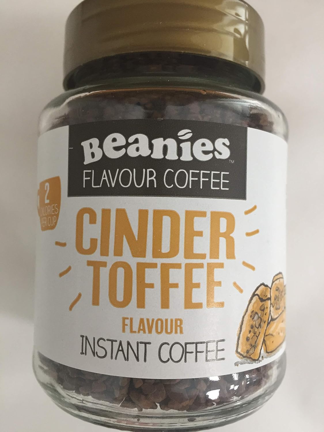 Beanies Cinder Toffee Instant Coffee 1 x 50g Jar: Amazon.co.uk: Grocery