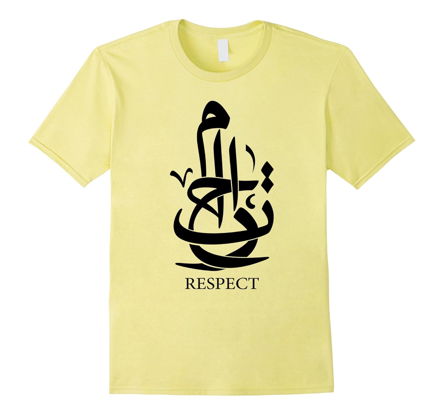 Arabic calligraphy tshirt – RESPECT-BN – Banazatee