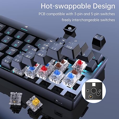 Mua DIERYA DK61E Mechanical Gaming Keyboard, 60% Percent Keyboard w/Hot ...