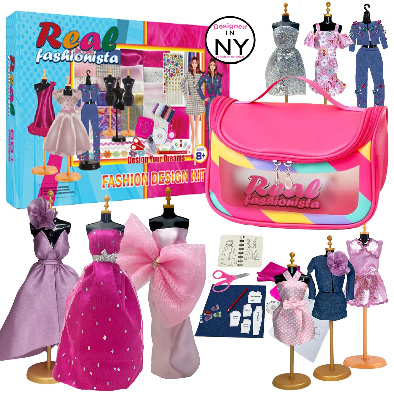 Mua Real Fashionista 600+PCS Fashion Design Kit for Girls-Designed in ...