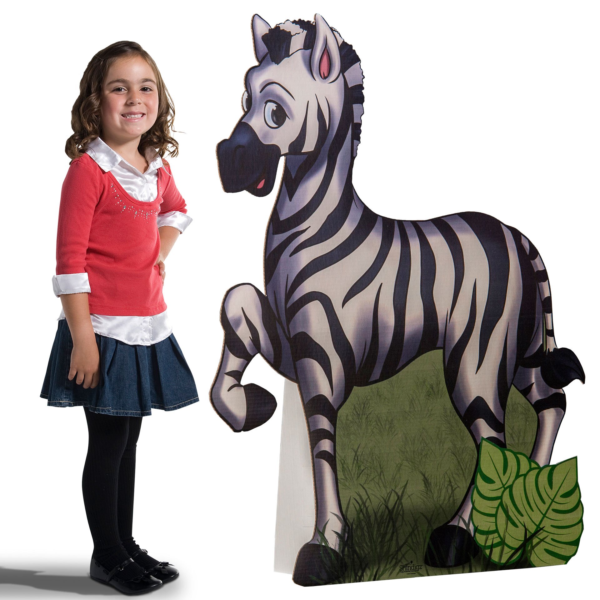 Buy 3 ft. 4 in. Jungle Safari Zebra Cardboard Cutout Standee Standup ...