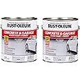 Amazon.com: Rust-Oleum 225359-2PK Concrete & Garage Floor Paint and ...