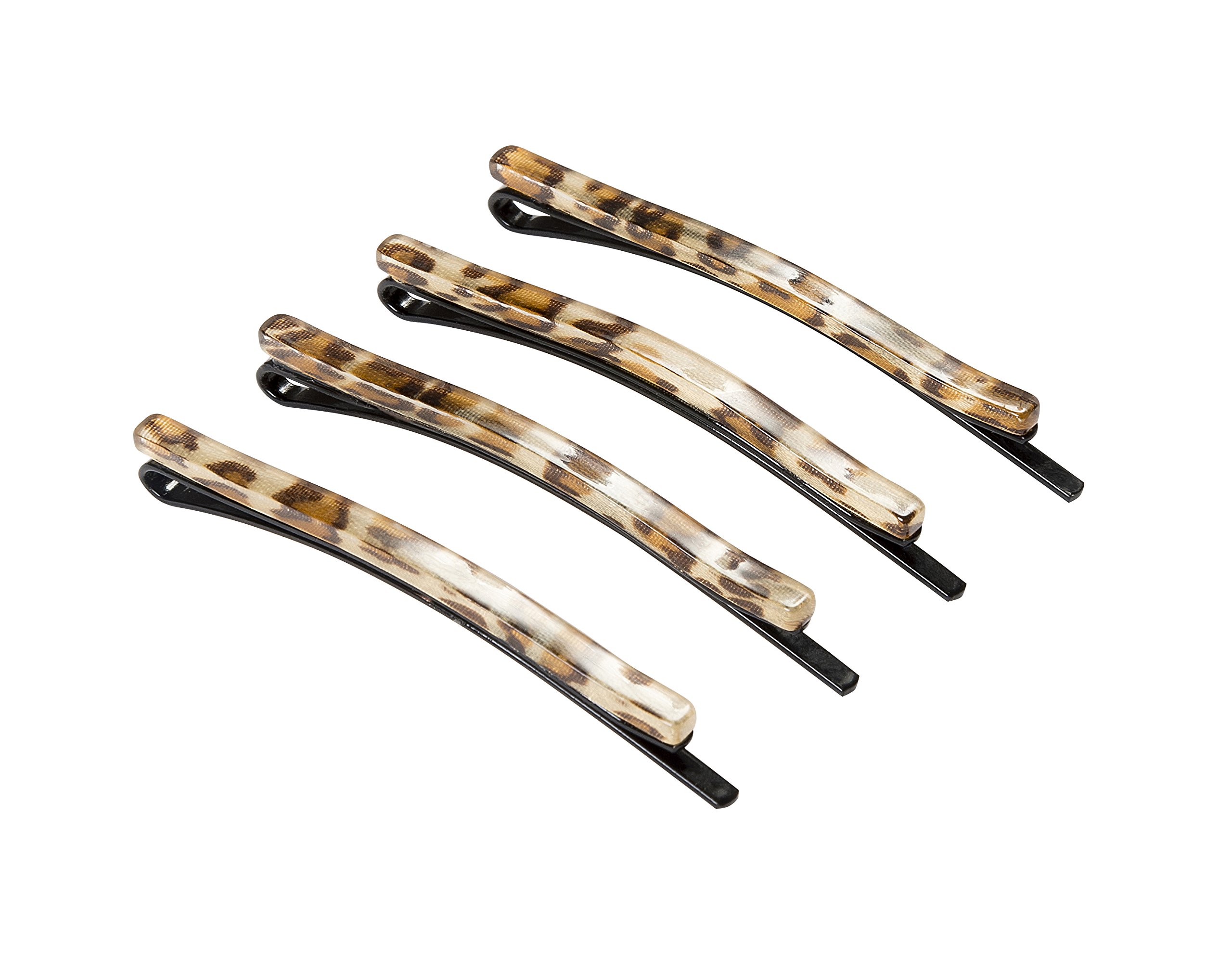 Amazon.com : Caravan Four (4) Tortoise Shell Covered Metal French Bobby ...