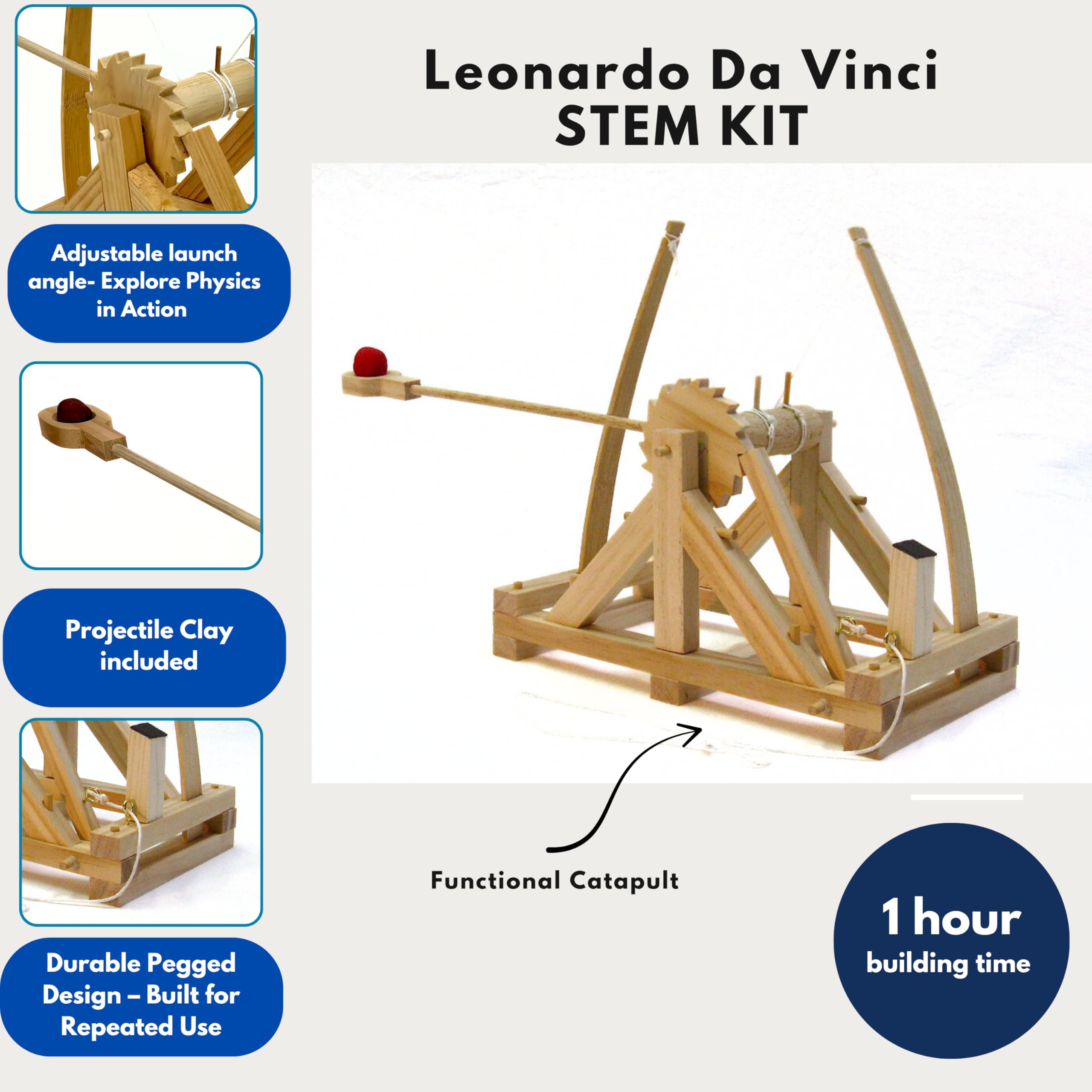 Mua Pathfinders STEM Kits – Leonardo da Vinci Catapult kit | Trebuchet ...