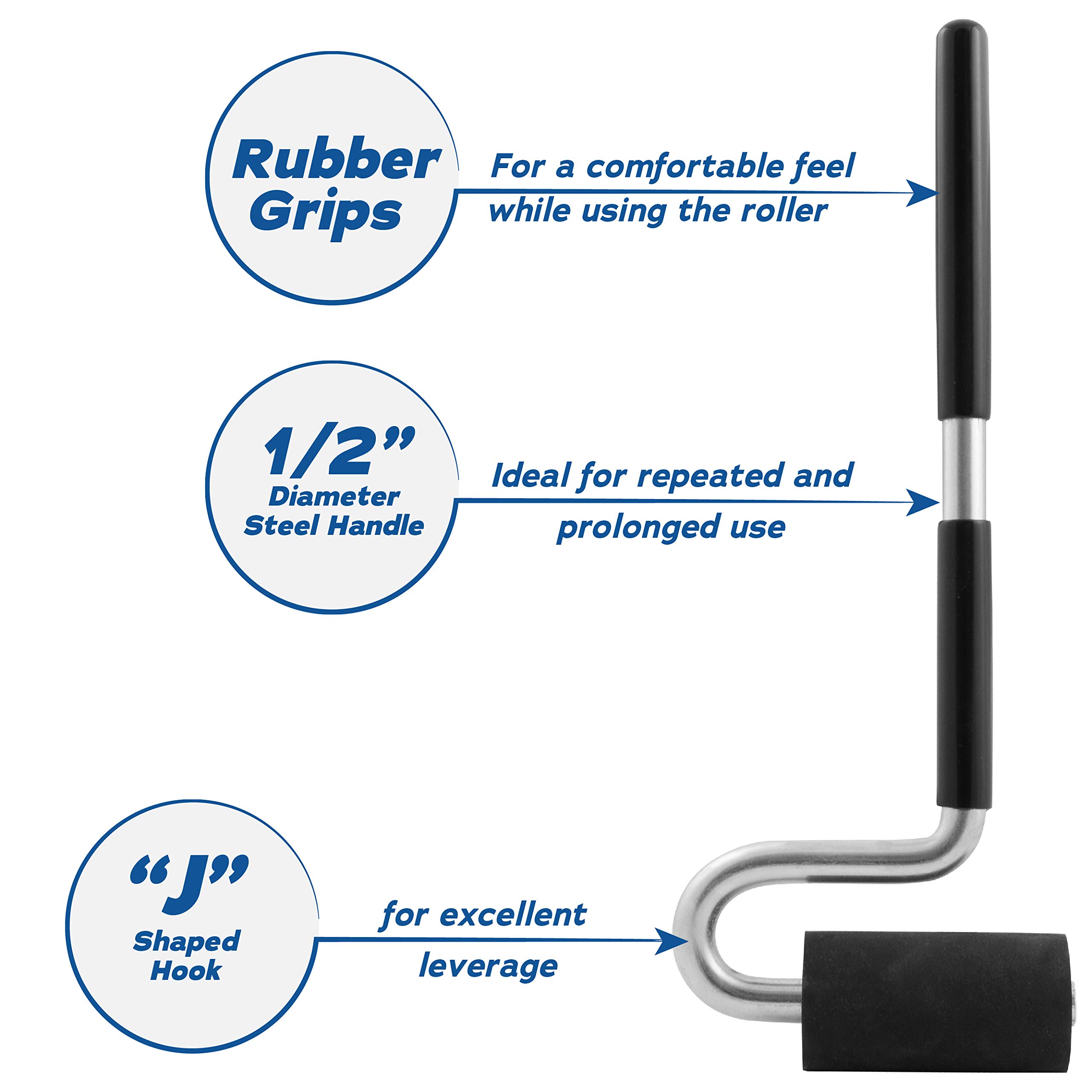 Mua Fulton Long Handle J Roller with Thick Rubber Roller 1-1/2” in ...