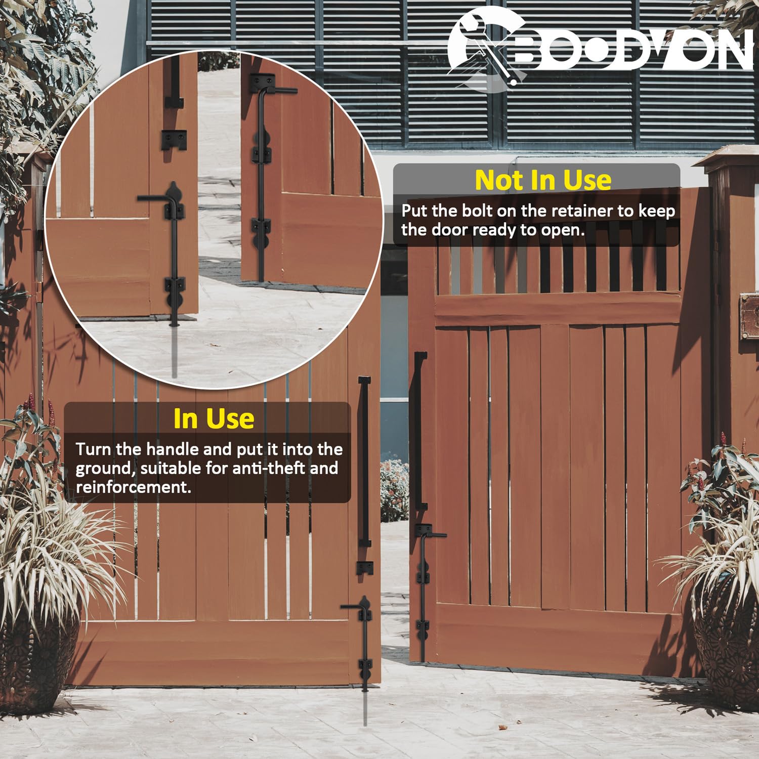 Mua 24 Inch Cane Bolt Gate Drop Rod Heavy Duty Gate Hardware, Gate ...